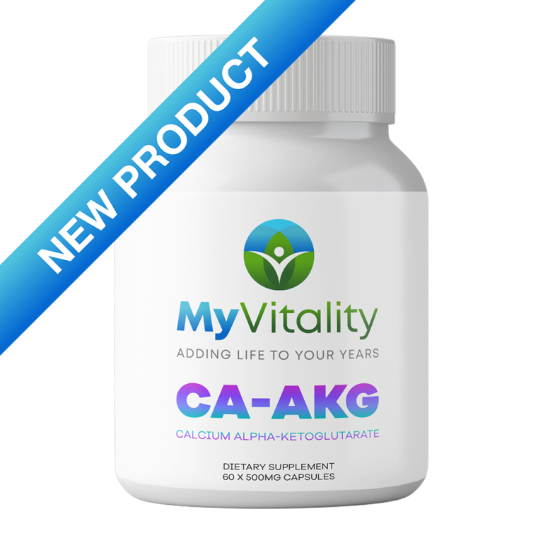 CA-AKG (Calcium alpha-ketoglutarate) 60 x 500mg Capsules - My Vitality